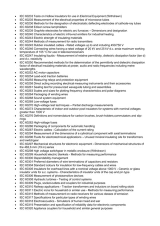 Iec standards | PDF
