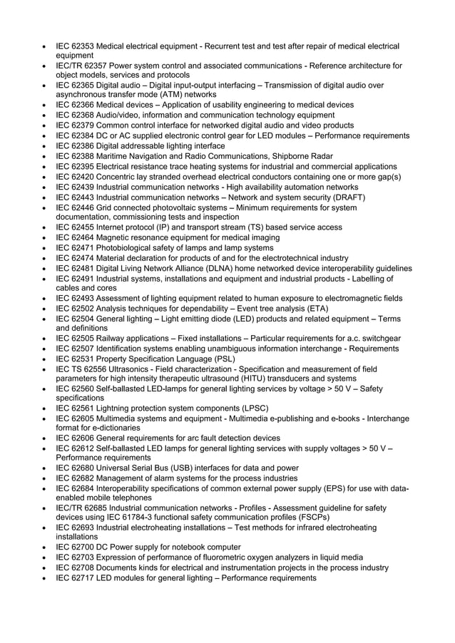 Iec standards | PDF | Home Appliances | Home & Garden