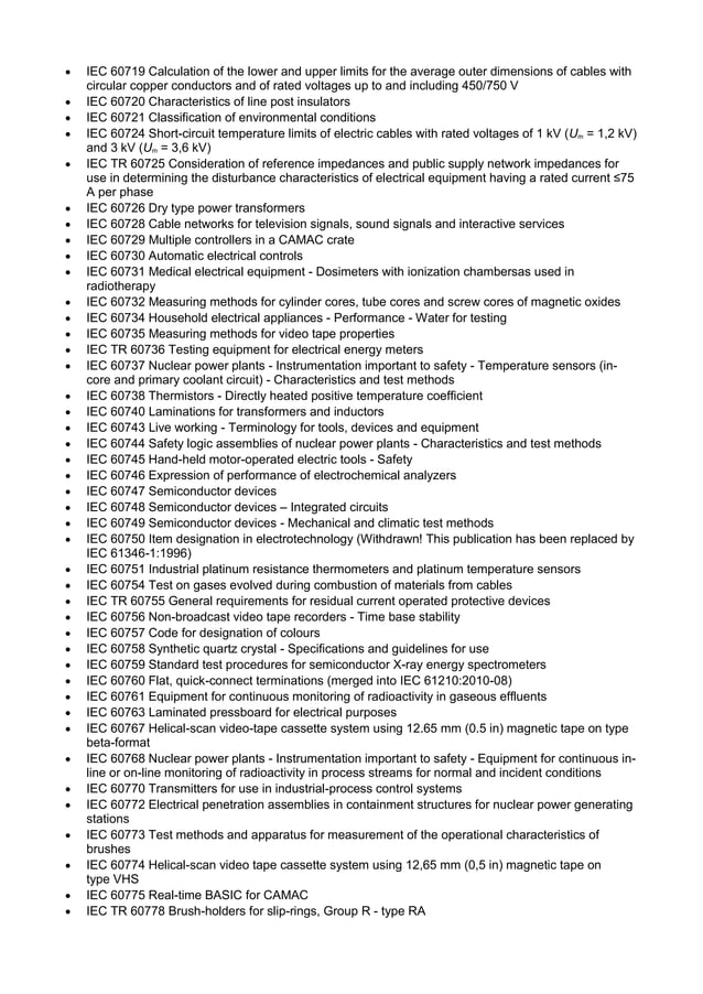 Iec standards | PDF | Home Appliances | Home & Garden