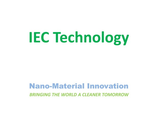 IEC TECHNOLOGY Presentation February 2016 | PPT