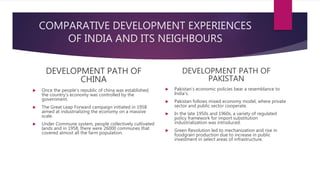 Comparison between India, China and Pakistan | PPTX