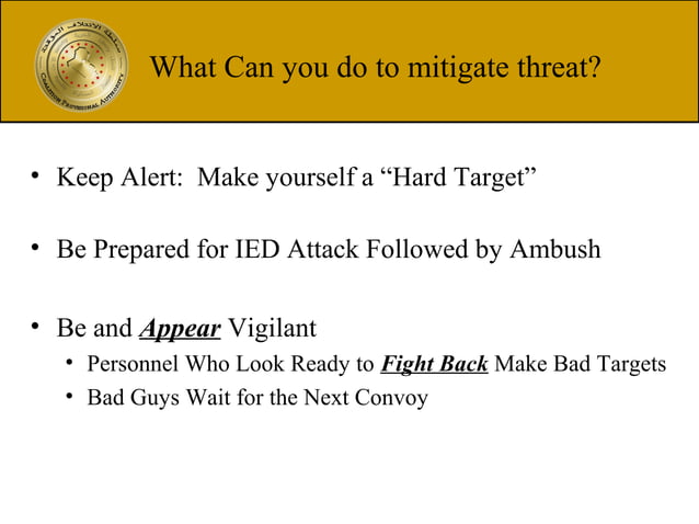 Ied overview | PPT | First Aid | Injuries