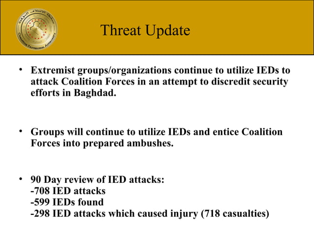 Ied overview | PPT | First Aid | Injuries