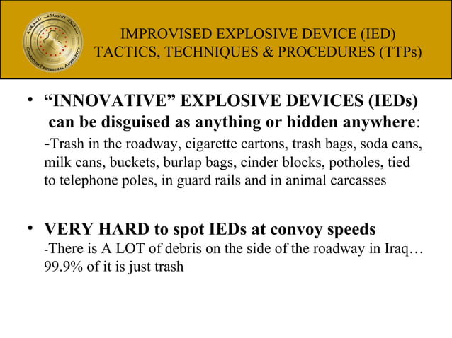 Ied overview | PPT | First Aid | Injuries