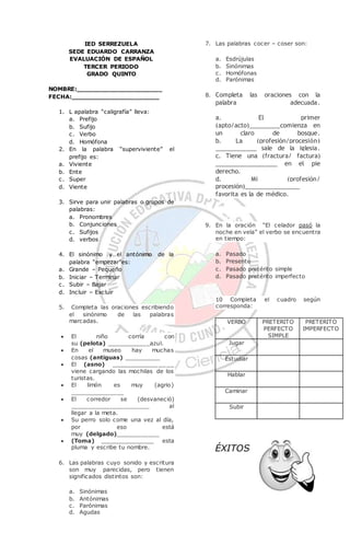 Ied serrezuela tercer periodo | DOCX