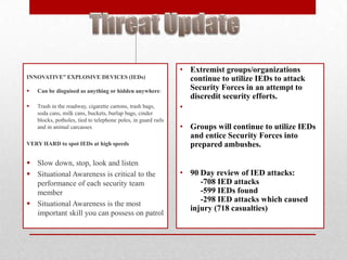 Ied’s(improvised explosive device)wcc | PPTX