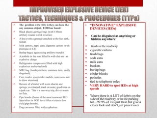 Ied’s(improvised explosive device)wcc | PPTX