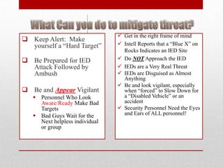 Ied’s(improvised explosive device)wcc | PPTX