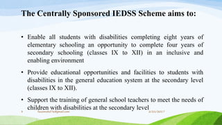 INCLUSIVE EDUCATION FOR THE DISABLED AT SECONDARY STAGE | PDF