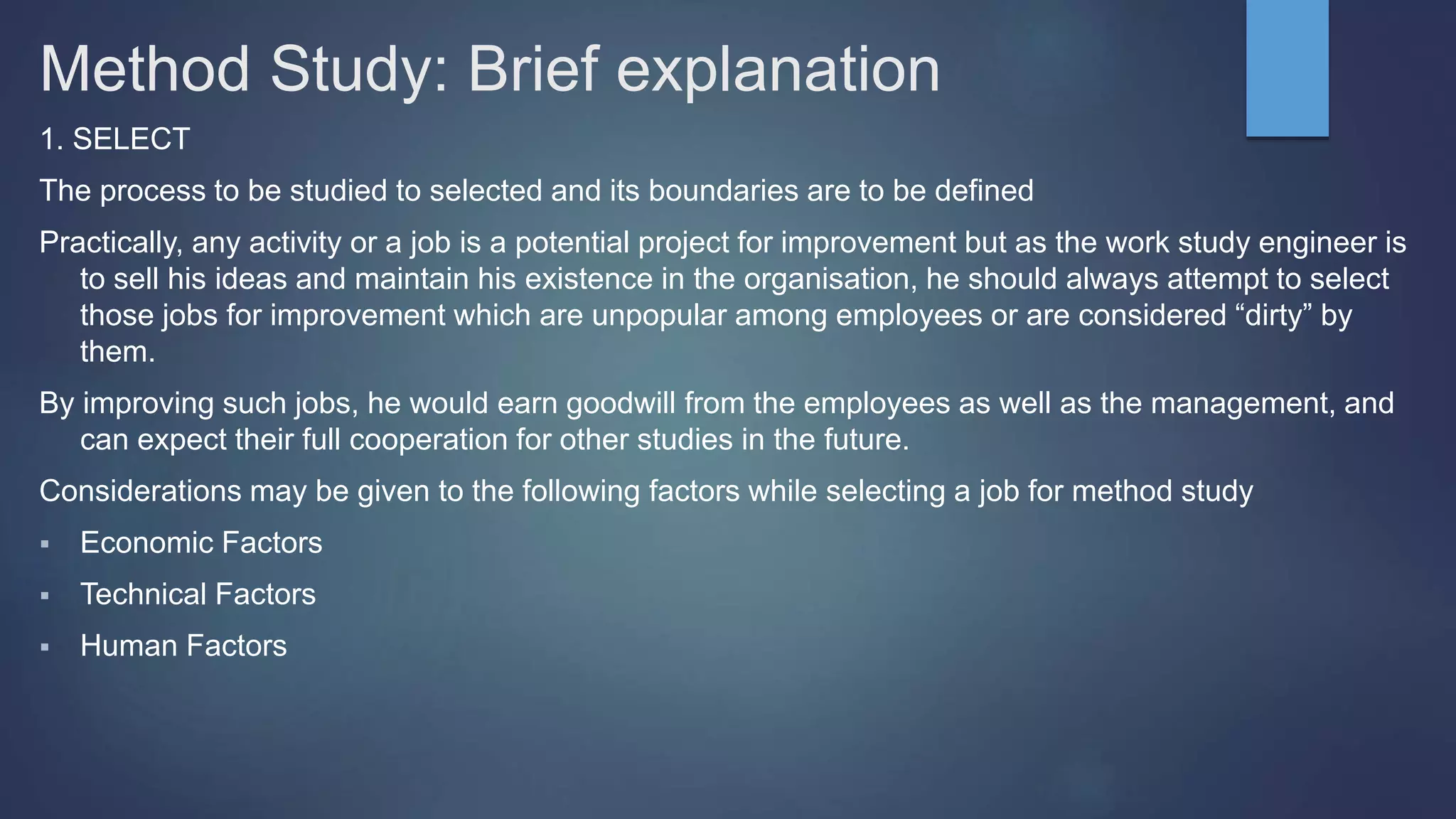 Industrial Engineering - Method Study | PPTX