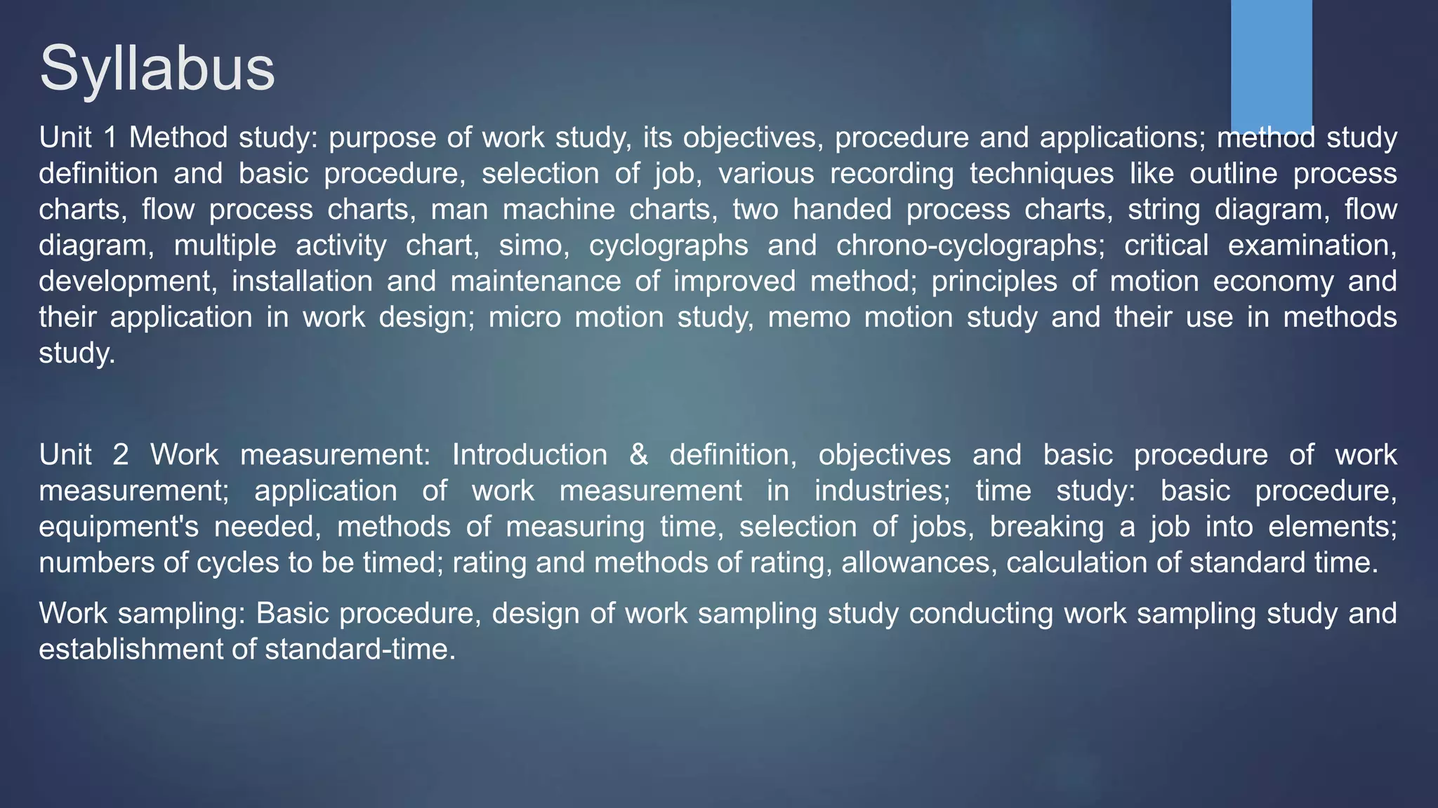 Industrial Engineering - Method Study | PPTX