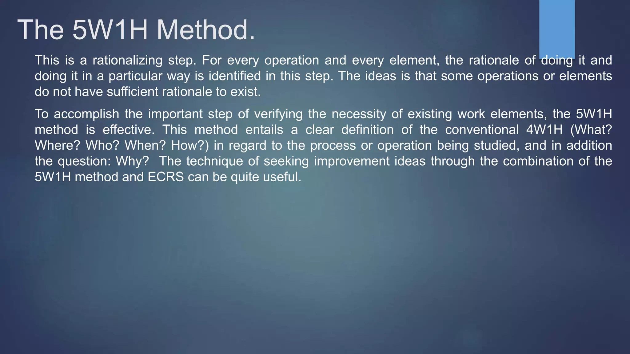 Industrial Engineering - Method Study | PPTX