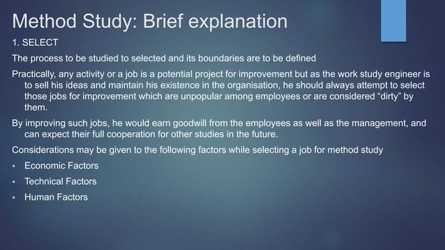 Industrial Engineering - Method Study | PPTX | Mechanical and ...
