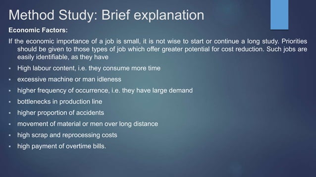 Industrial Engineering - Method Study | PPTX | Mechanical and ...