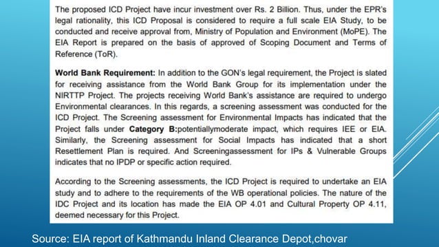 IEE and screening in EIA | PPTX | Civil Engineering Industry | Industries