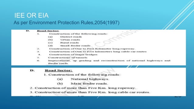 IEE and screening in EIA | PPTX | Civil Engineering Industry | Industries