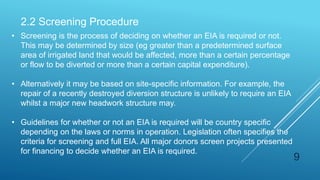 IEE and screening in EIA | PPTX