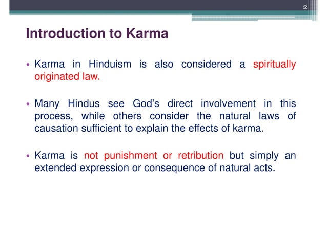 IEEC - Karma and Law of Karma.pdf notes. | PPT
