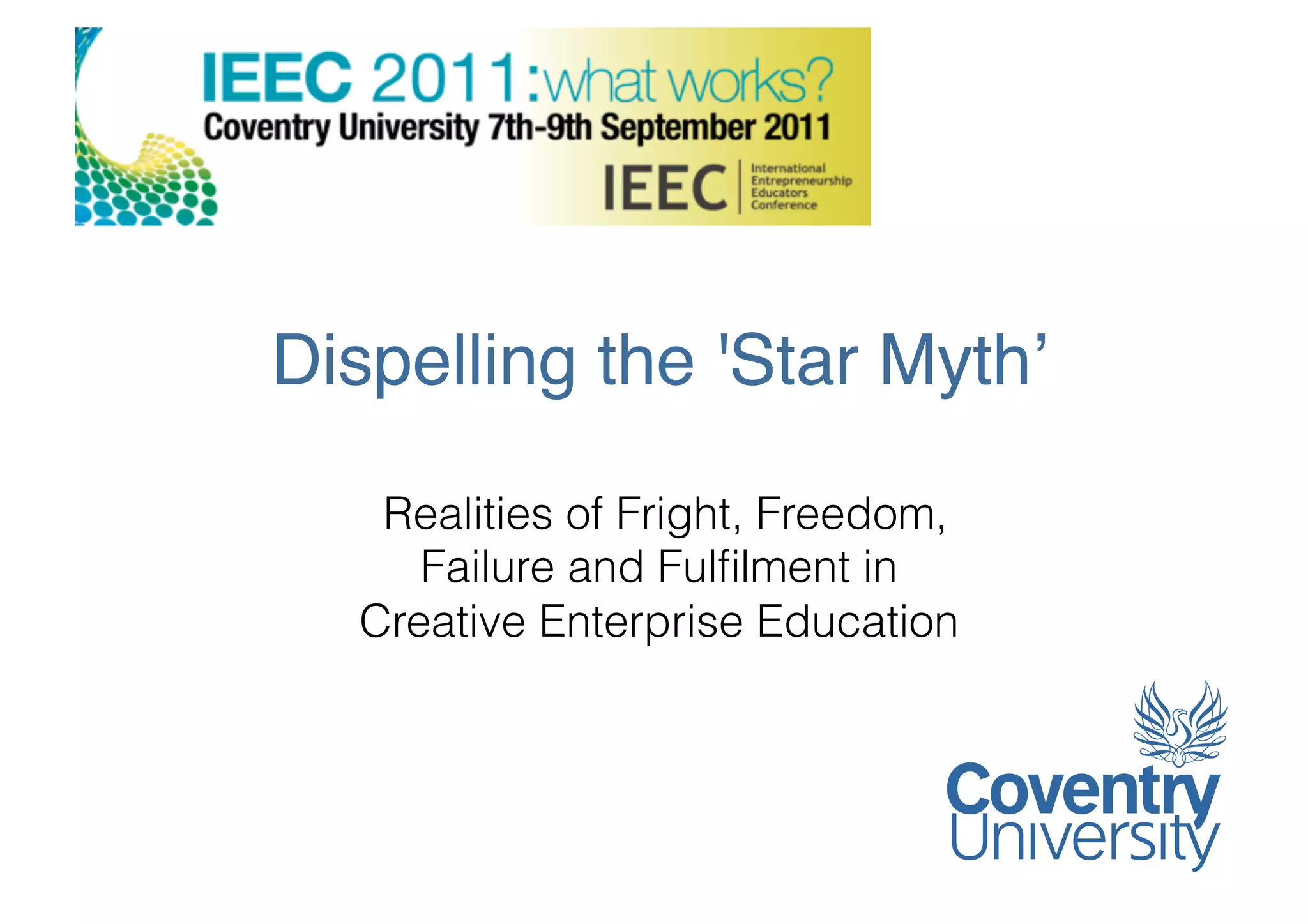 Dispelling the 'Star Myth' | PPT Dispelling the 'Star Myth' | PPT