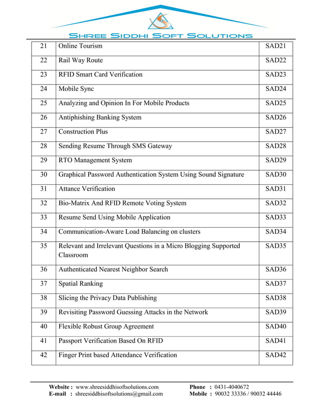Msc IEEE Computer Science Projects | PDF