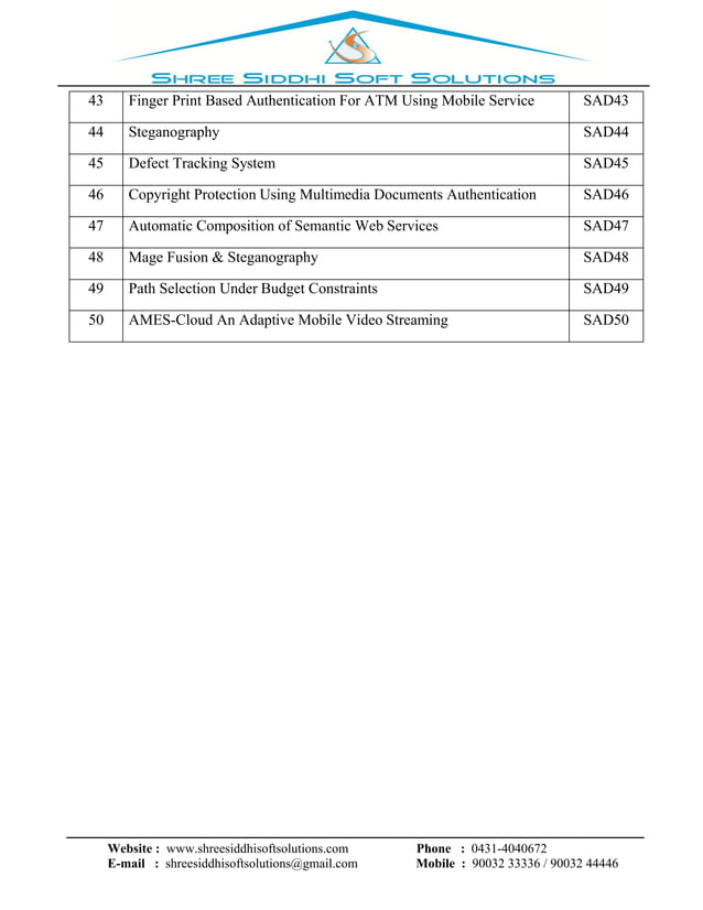 Real Time Projects Cse In Trichy | PDF