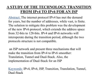 Compatibility between IPv4 and IPv6 | PPTX | Computer Networking | Computing