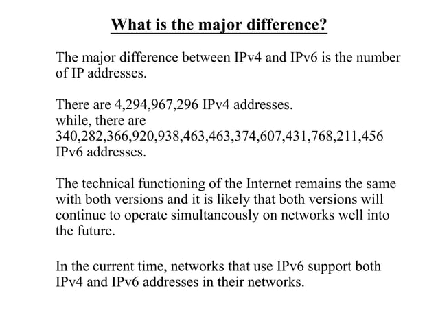 Compatibility between IPv4 and IPv6 | PPTX | Computer Networking | Computing