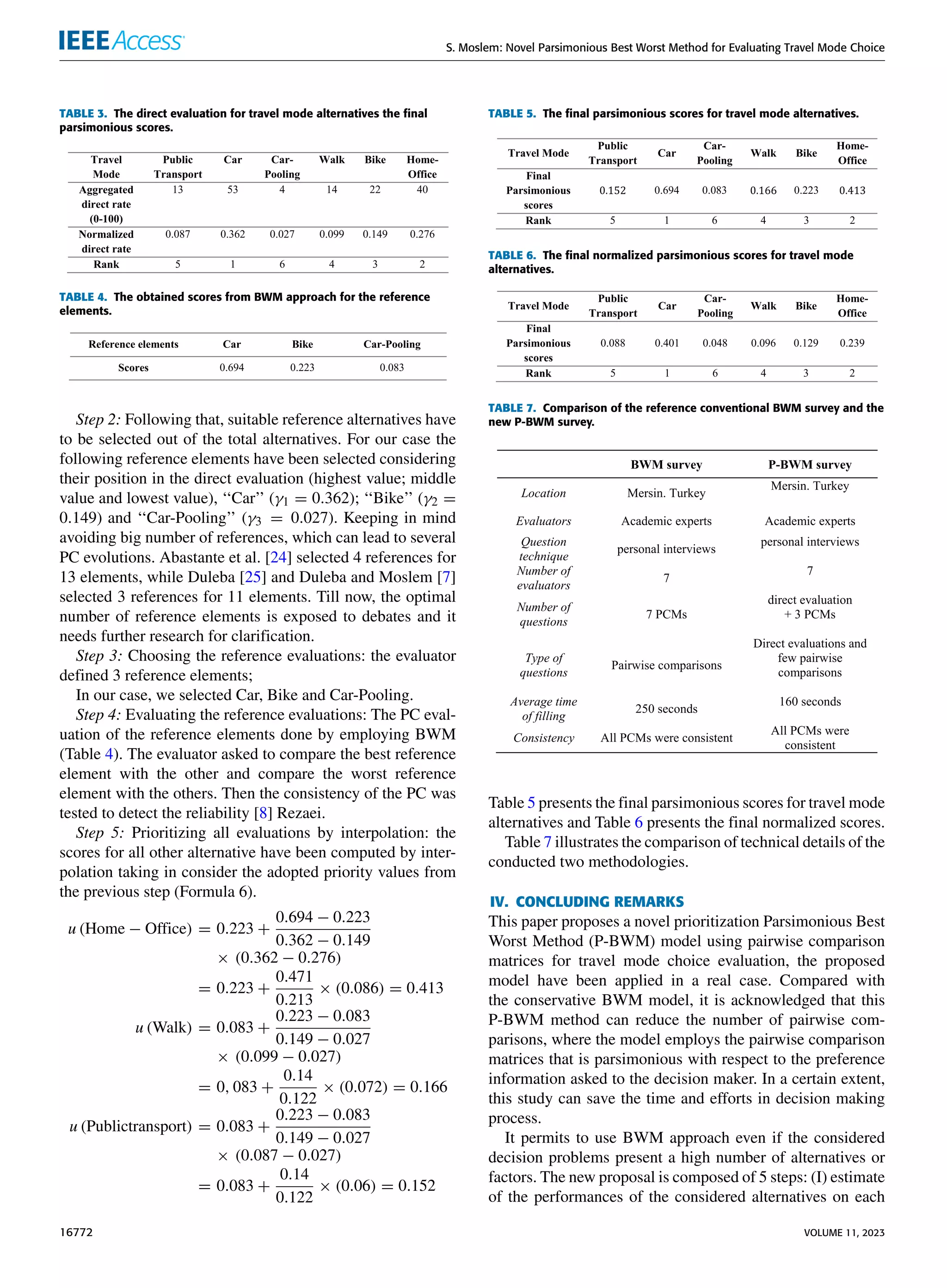 Parsimonious Best Worst Method | PDF