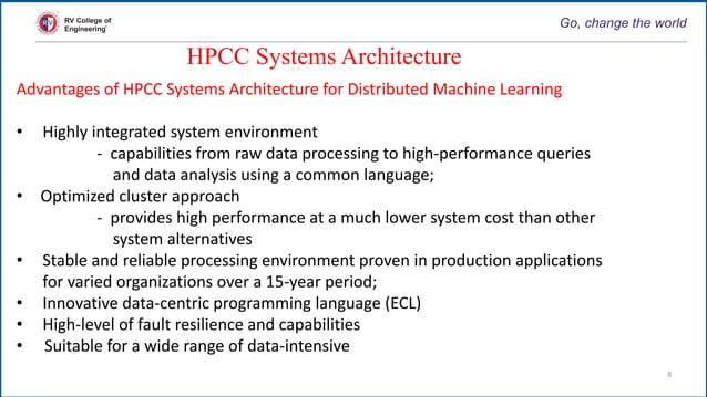 Improving Efficiency of Machine Learning Algorithms using HPCC Systems | PPT