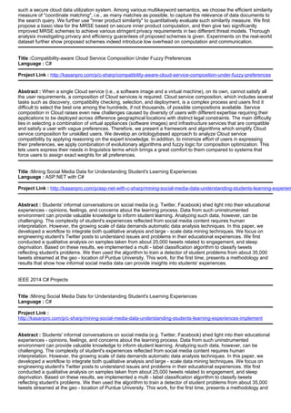 IEEE 2014 C# Projects | PDF