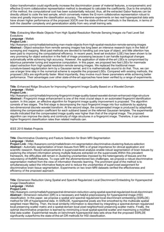 IEEE 2015 Matlab Projects | PDF