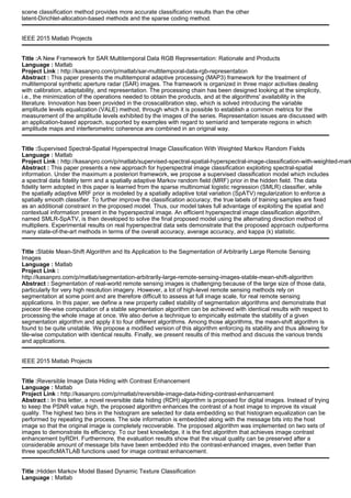 IEEE 2015 Matlab Projects | PDF