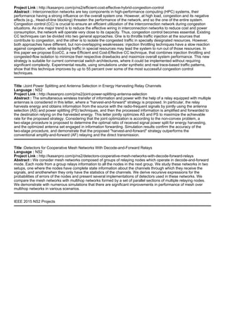 IEEE 2015 NS2 Projects | PDF