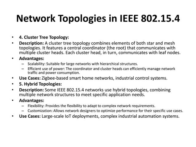 IEEE 802.15.4 is a wireless communication standard that was specifically designed for low-rate ...