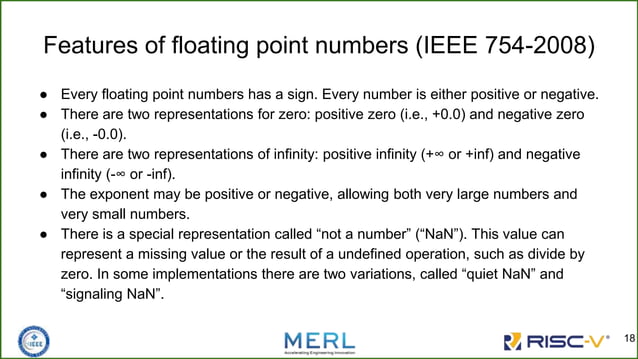 IEEE-754 standard format to handle Floating-Point calculations in RISC ...
