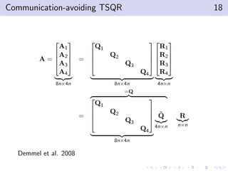 Direct QR factorizations for tall-and-skinny matrices in MapReduce architectures (IEEE BigData ...