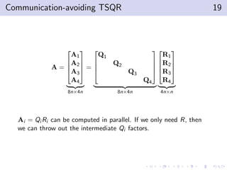 Direct QR factorizations for tall-and-skinny matrices in MapReduce architectures (IEEE BigData ...