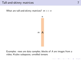 Direct QR factorizations for tall-and-skinny matrices in MapReduce ...