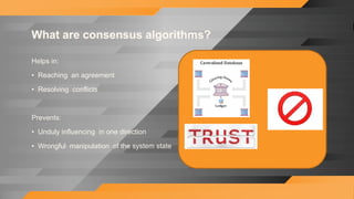 Consensus Algorithms for Blockchains & Hyperledger Frameworks | PPT
