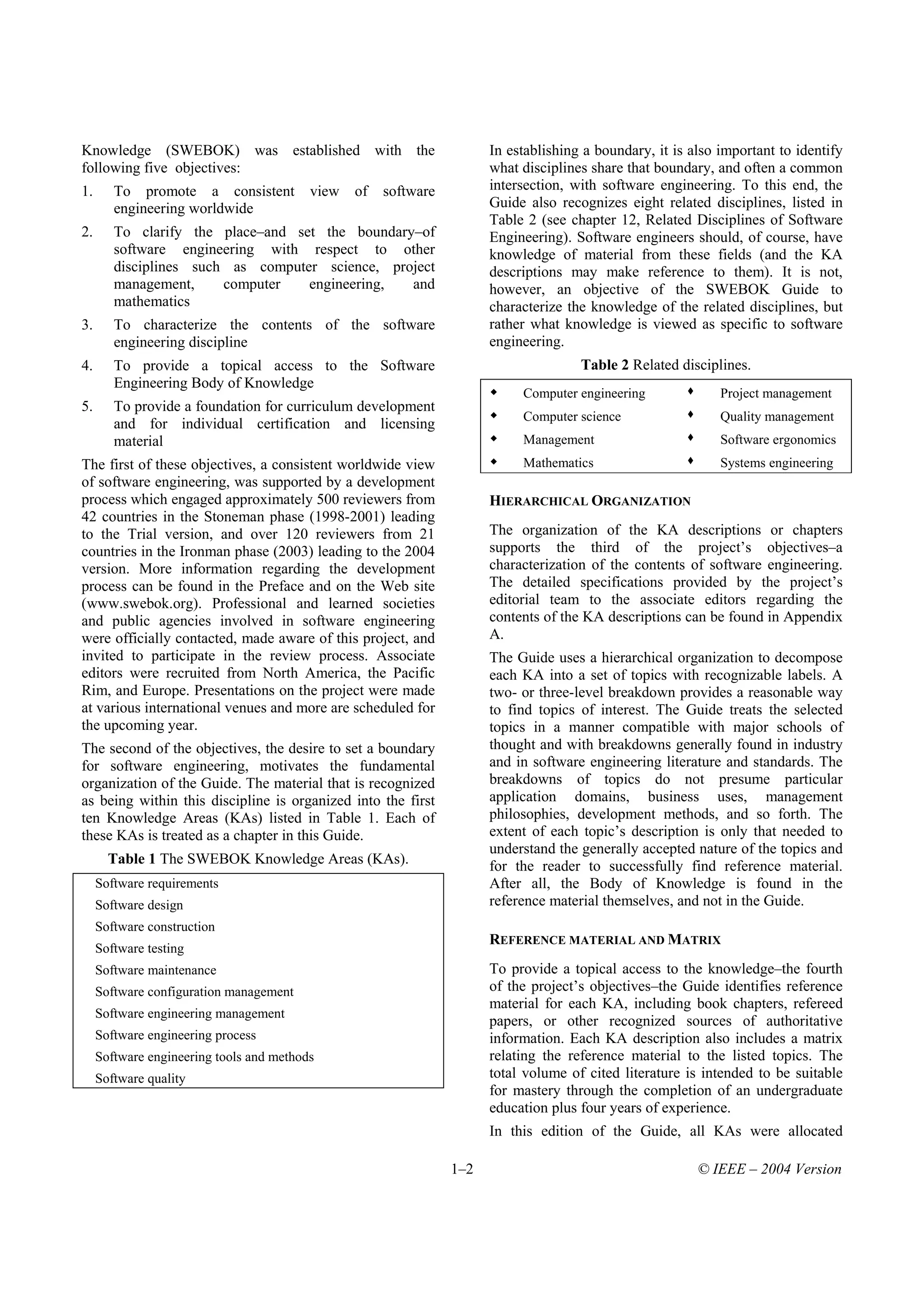 Ieee,.Guide.To.The.Software.Engineering.Body.Of.Knowlewdge.2004.Version.Swebok.(2005) | PDF