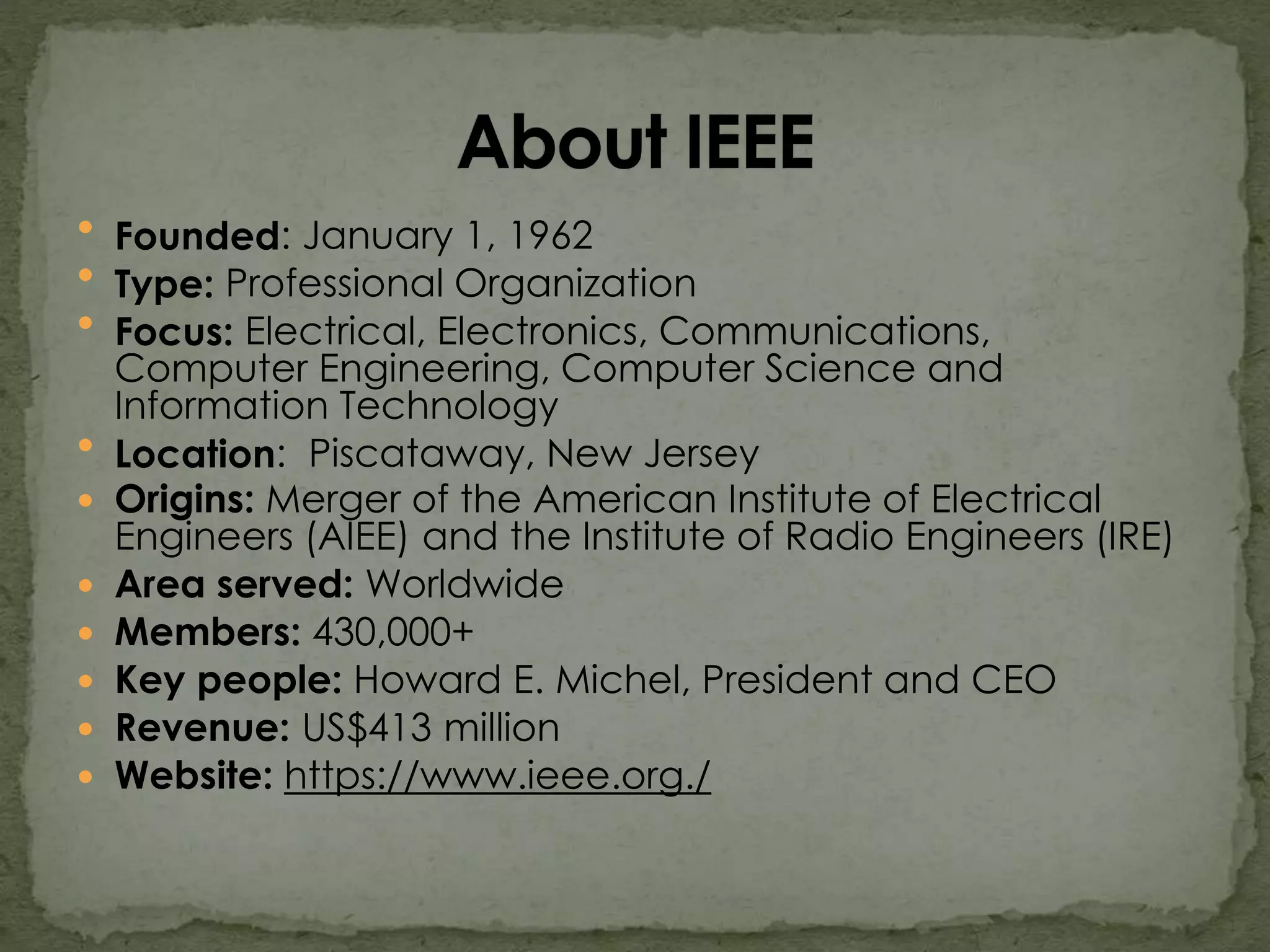 Ieee institute-of-electrical-and-electronics-engineers (1) | PPTX