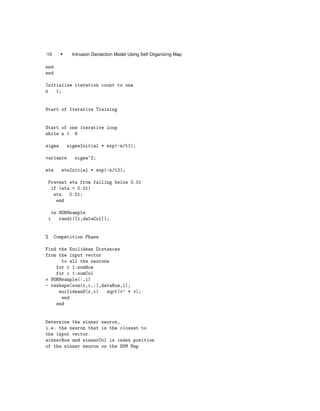 IEEE- Intrusion Detection Model using Self Organizing Map | PDF