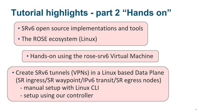 Ieee nfv-sdn-2020-srv6-tutorial | PDF | Computer Networking | Computing