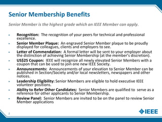 IEEE Senior Member Elevation - North Saskatchewan Section | PPTX