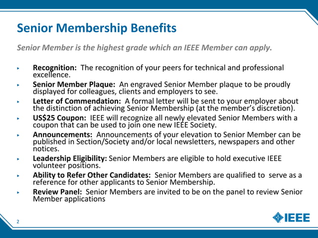 IEEE Senior Member Elevation - North Saskatchewan Section | PPTX