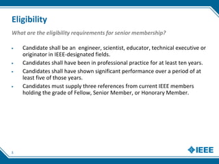 IEEE Senior Member Elevation - North Saskatchewan Section | PPTX