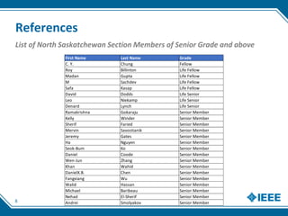 IEEE Senior Member Elevation - North Saskatchewan Section | PPTX