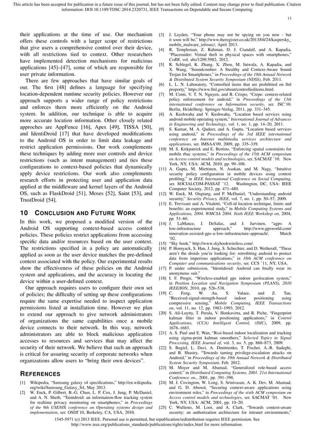Ieee project-2014-2015-context-based-access-control-systems | PDF