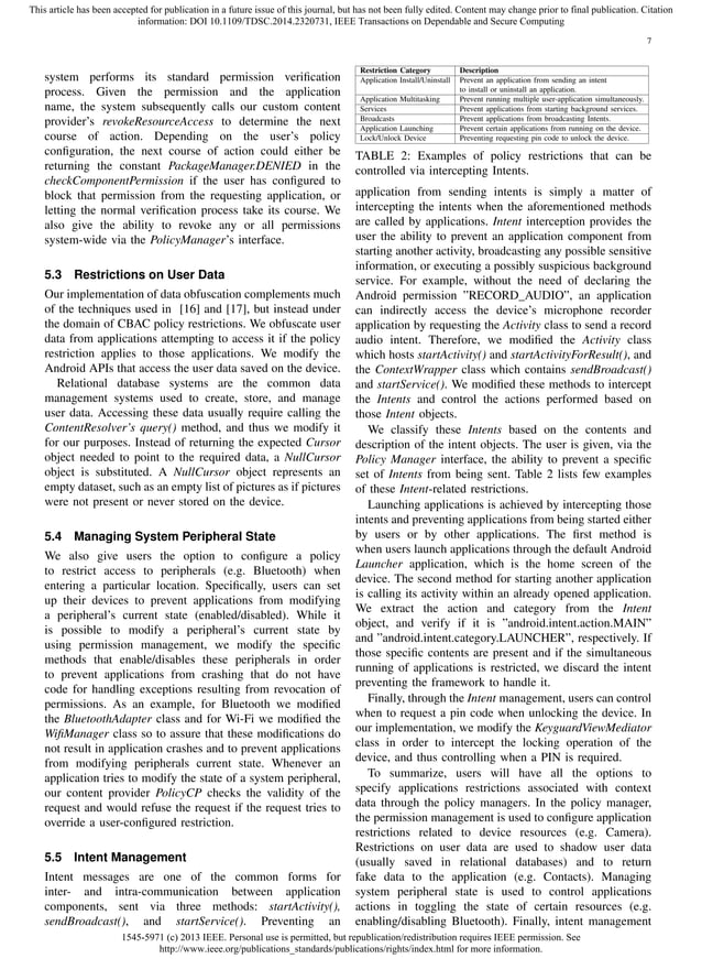 Ieee Project 2014 2015 Context Based Access Control Systems Pdf