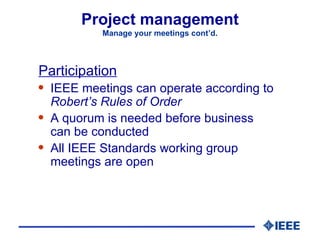 IEEE Project Management | PPT